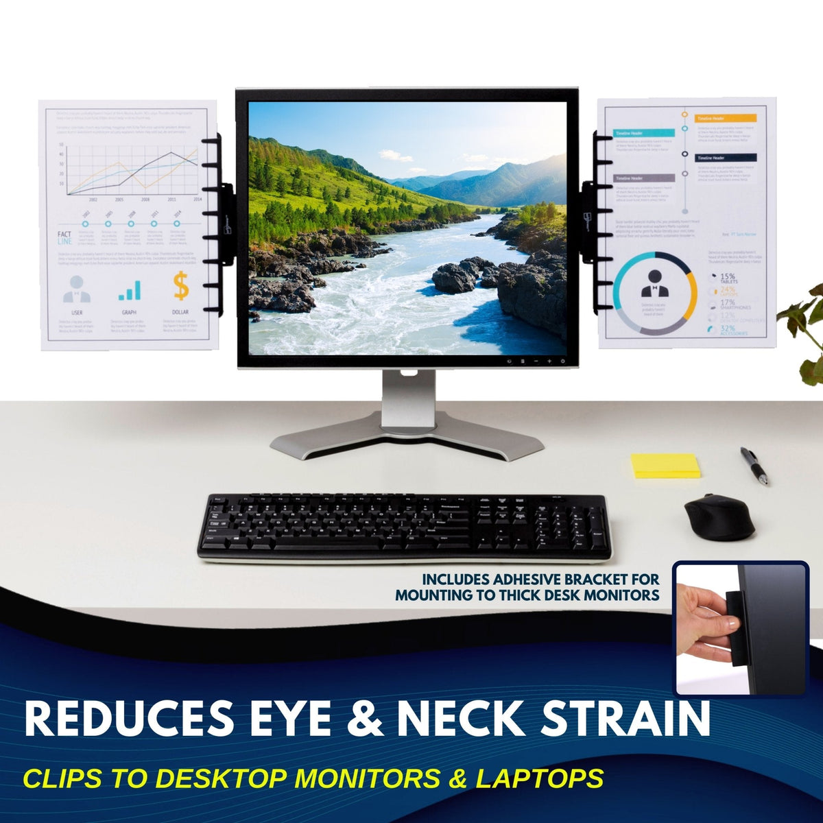 Note Tower Monitor Document & Note Holder – NOTETOWER