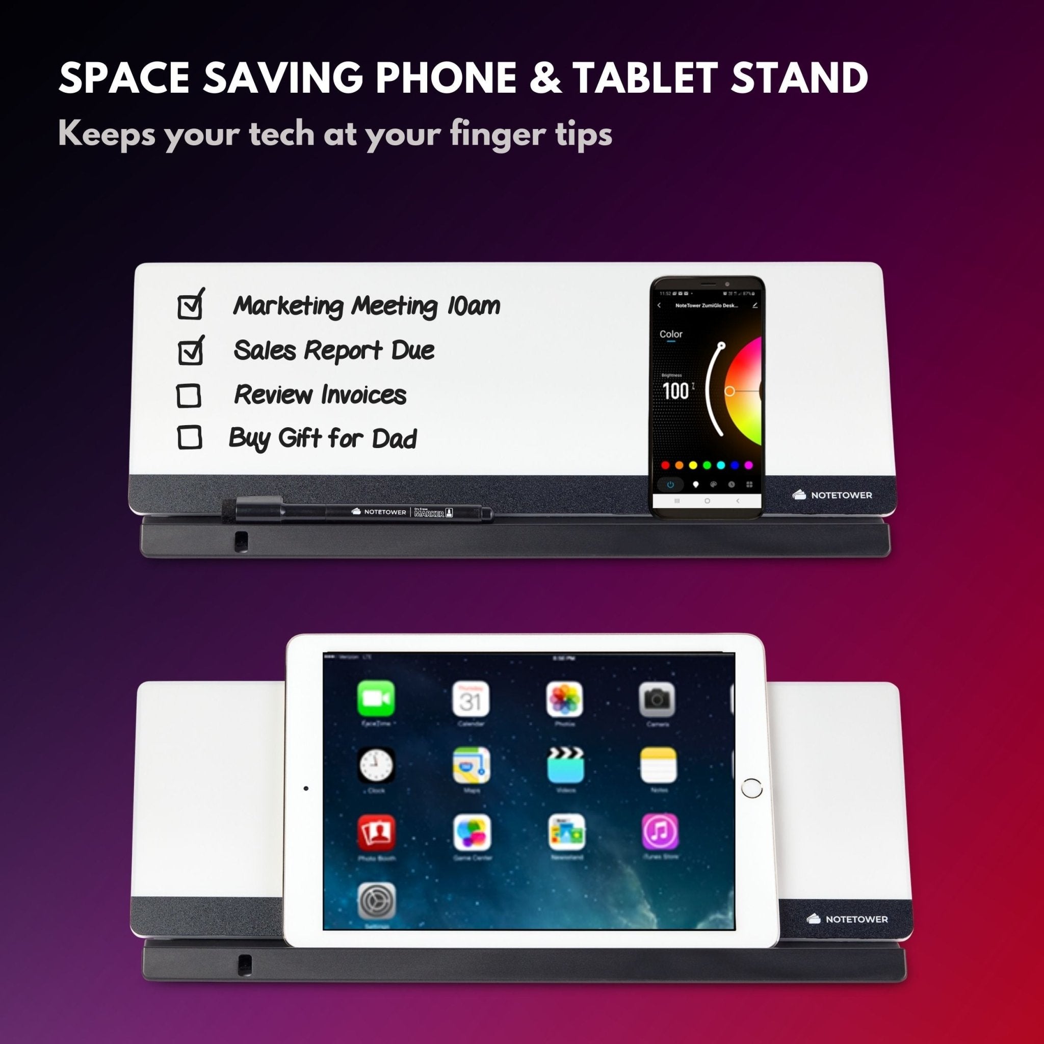 Note Tower Zumiglo Ultra Desktop Whiteboard - LED – NOTETOWER