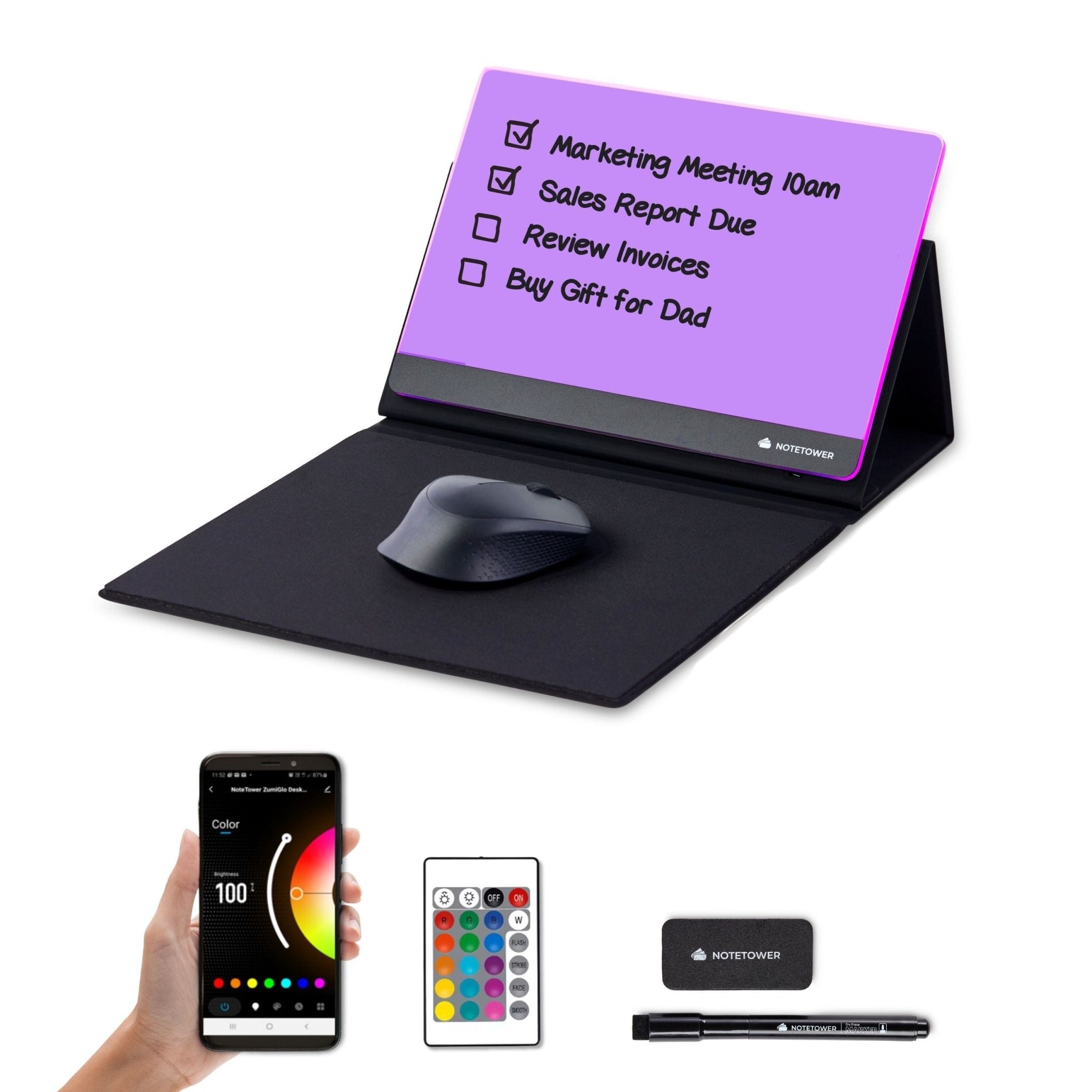 Note Tower Zumiglo Mouse Pad Whiteboard - LED – NOTETOWER
