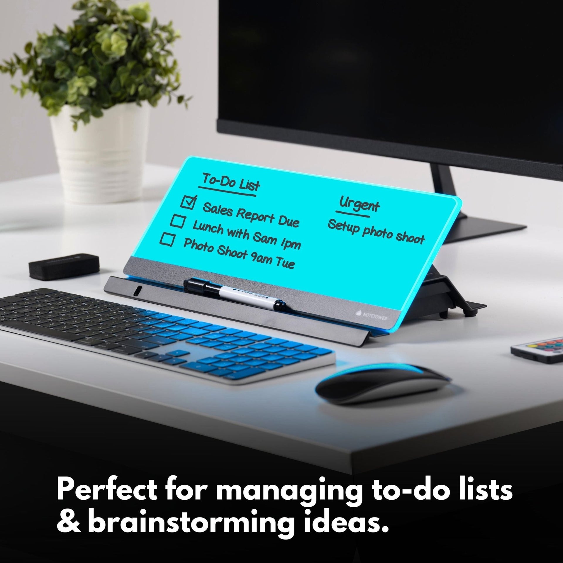 Zumiglo Ultra · LED Color Changing Desktop Whiteboard – NOTETOWER